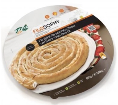 Filo Spiral Pie with Feta Cheese and Extra Virgin Olive Oil | Mina Foods